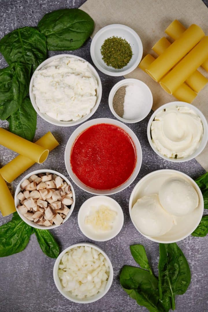 Spinach Mushroom Ricotta Stuffed Pasta - Casserole Recipes