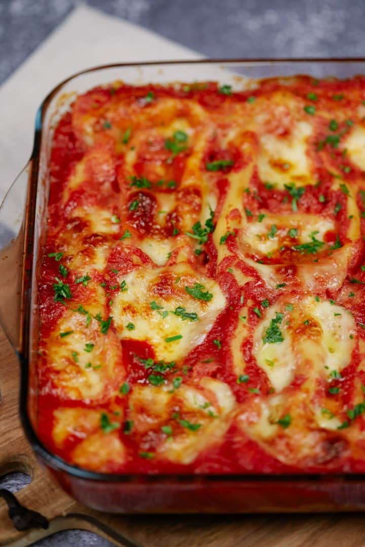 Spinach Mushroom Ricotta Stuffed Pasta - Casserole Recipes