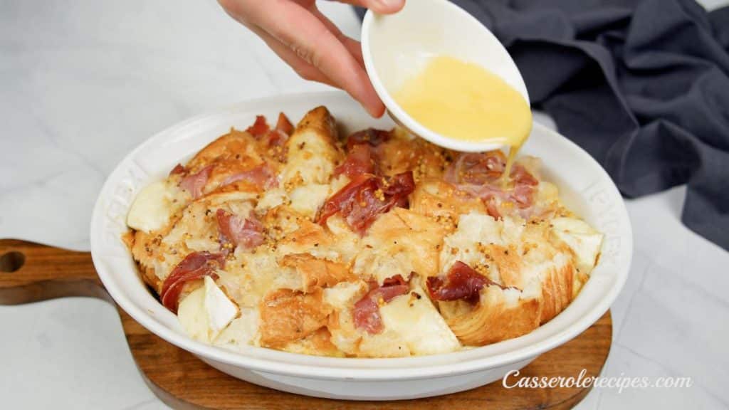 Brie and Croissant Breakfast Casserole - Casserole Recipes