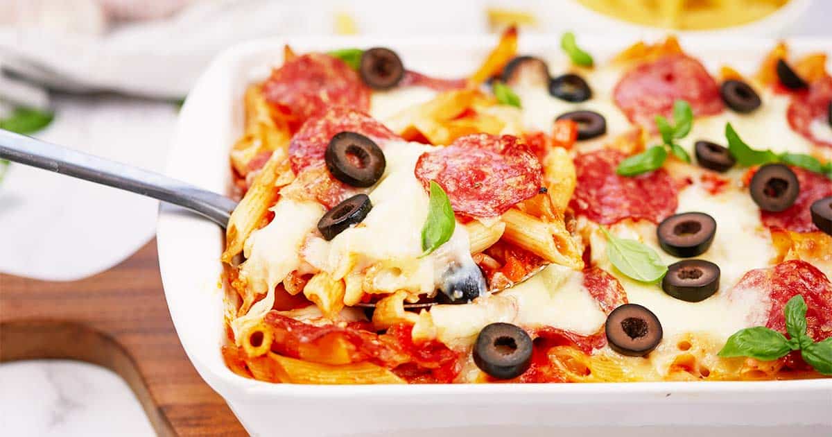 Pepperoni Pasta Bake - Casserole Recipes