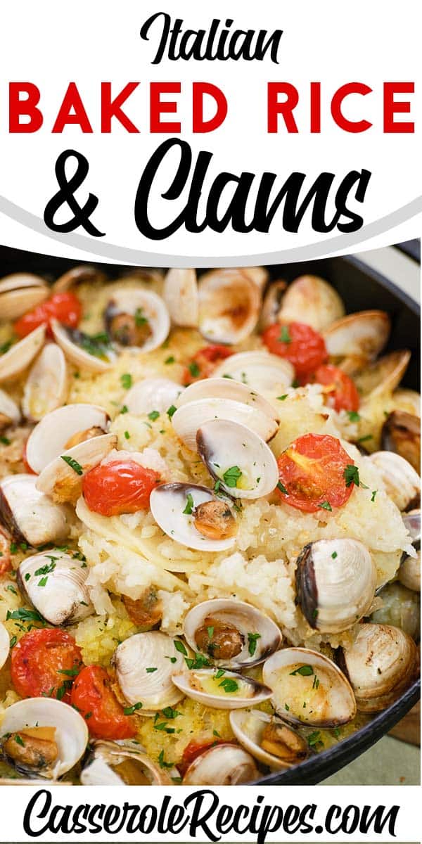 Italian Baked Rice and Clams - Casserole Recipes